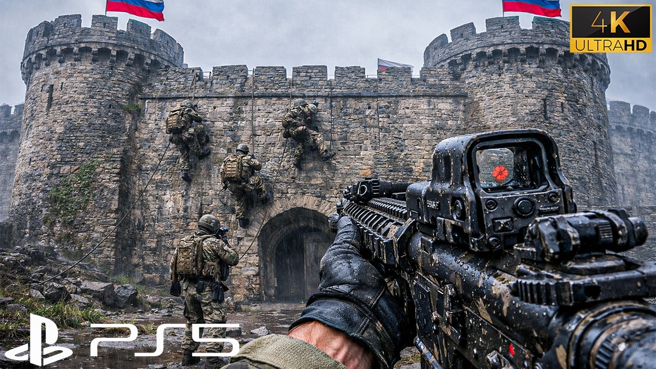 US Task Force Invading Russian Castle to Destroy | Call of Duty Ultra ...