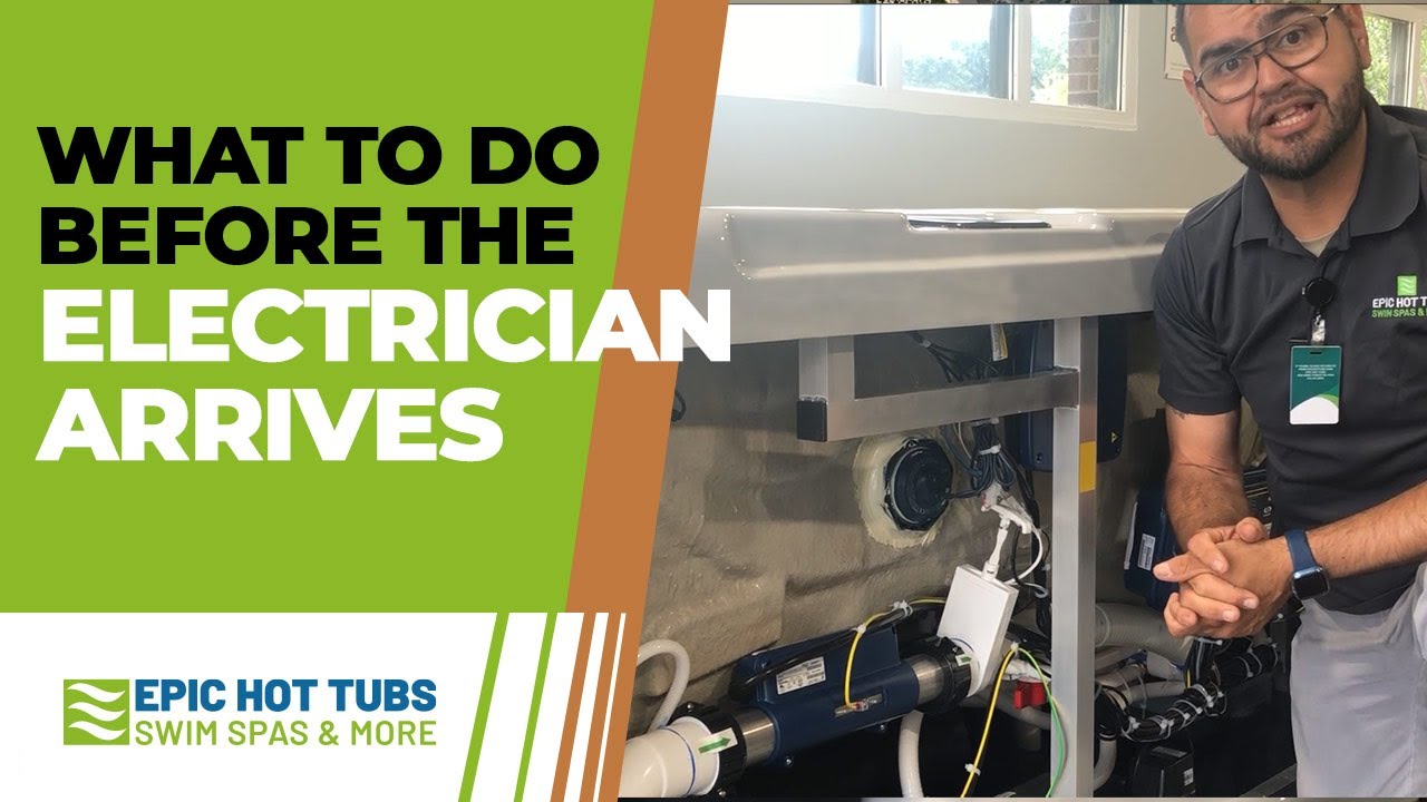 Prepare Your Spa Before the Electrician Arrives - YouTube