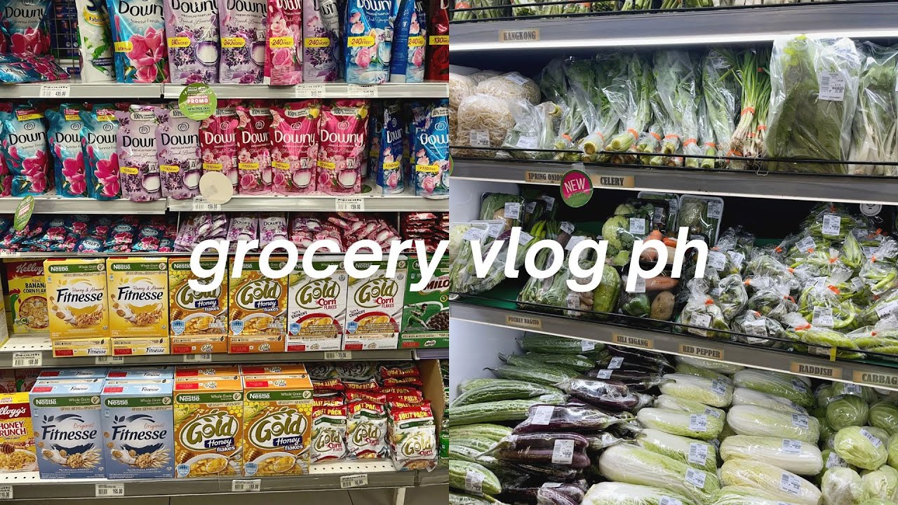 GROCERY VLOG PH 🍑 realistic grocery shopping, monthly essentials, life ...