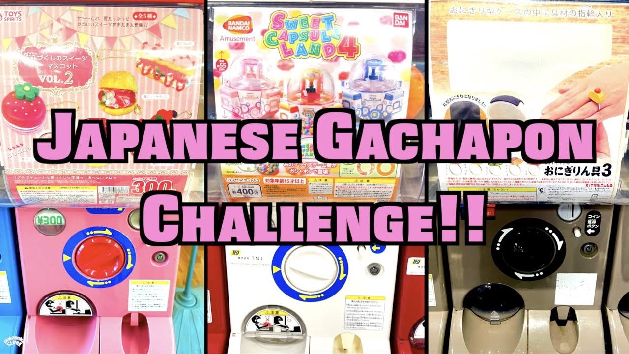 JAPAN'S GACHAPON | Gashapon Challenge | Random Gacha!! Miniature ...