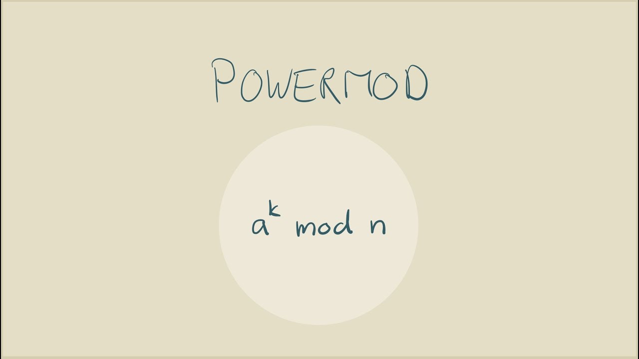 Modulo rechnen mit grossen Zahlen - Potenzen - PowerMod - YouTube