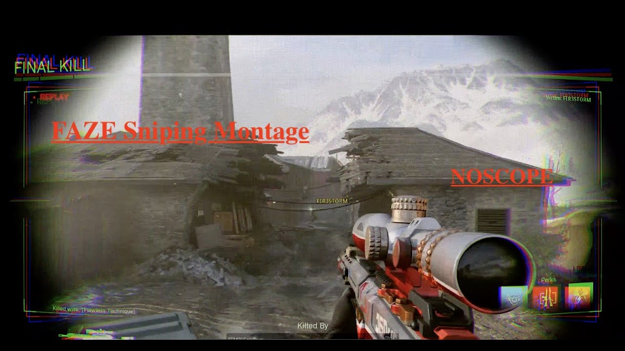 FAZE Sniping Montage! Dirty No Scopes! - YouTube