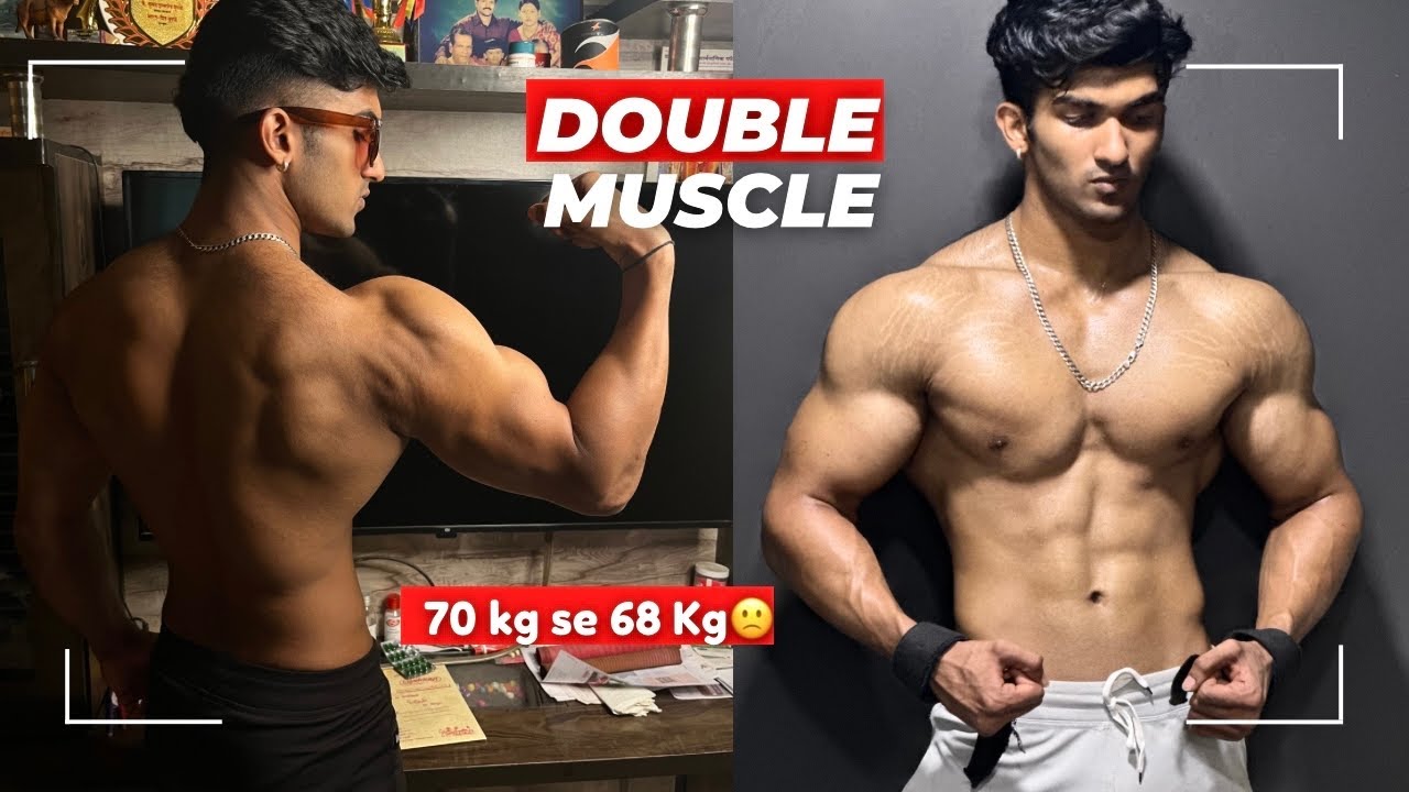 Started Hitting Double Muscles | Chest And Back | 70kg se 68 Kg - YouTube