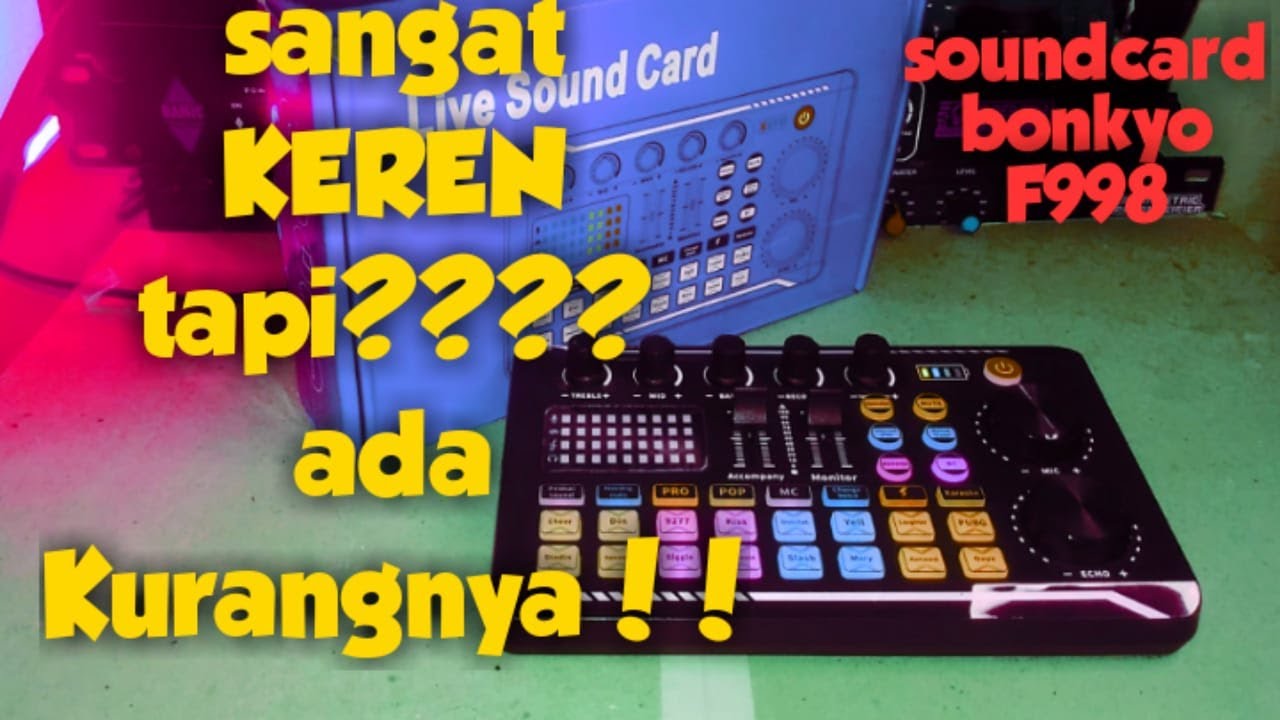 SOUNDCARD BONKYO F998 - YouTube