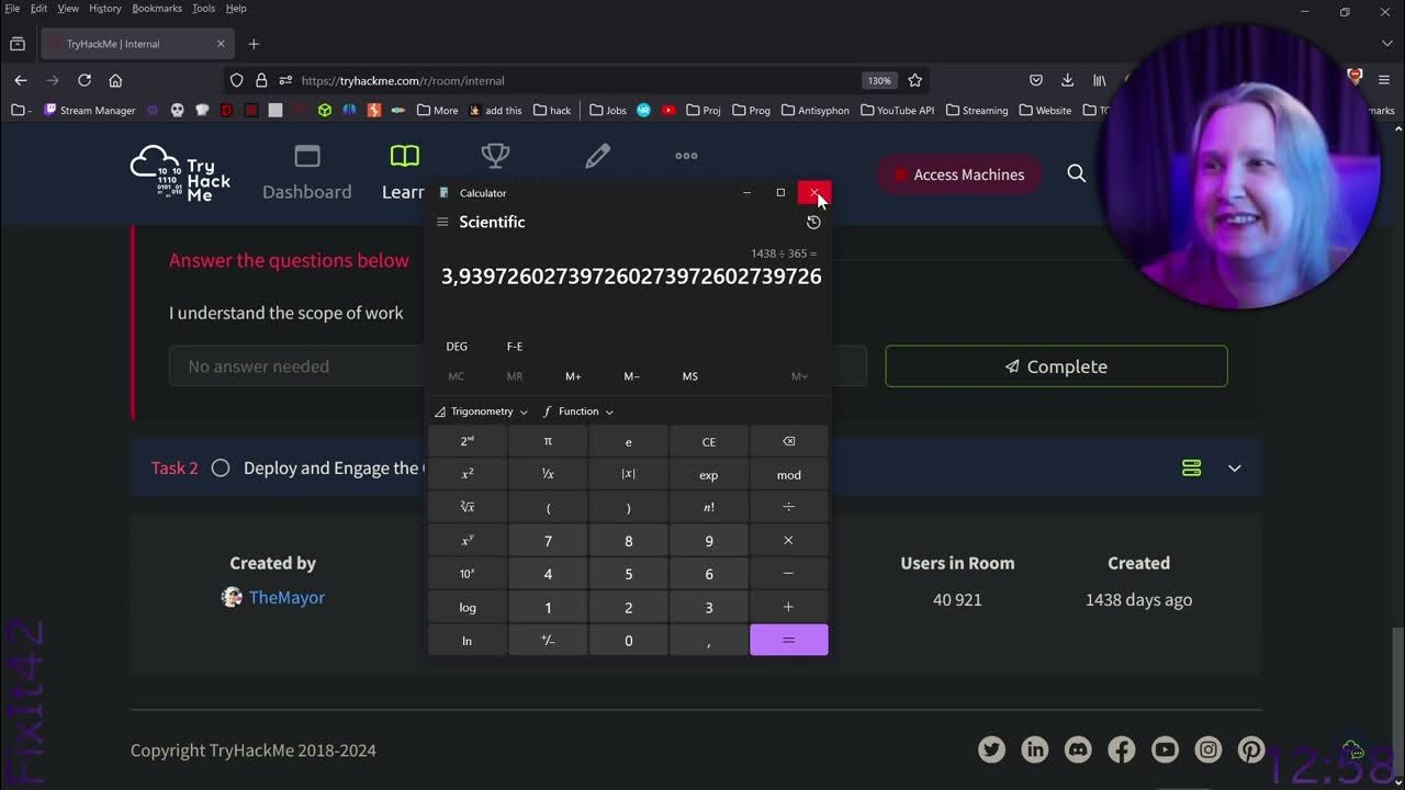 (S) Learning Hacking @ TryHackMe (2024-07-29) - YouTube