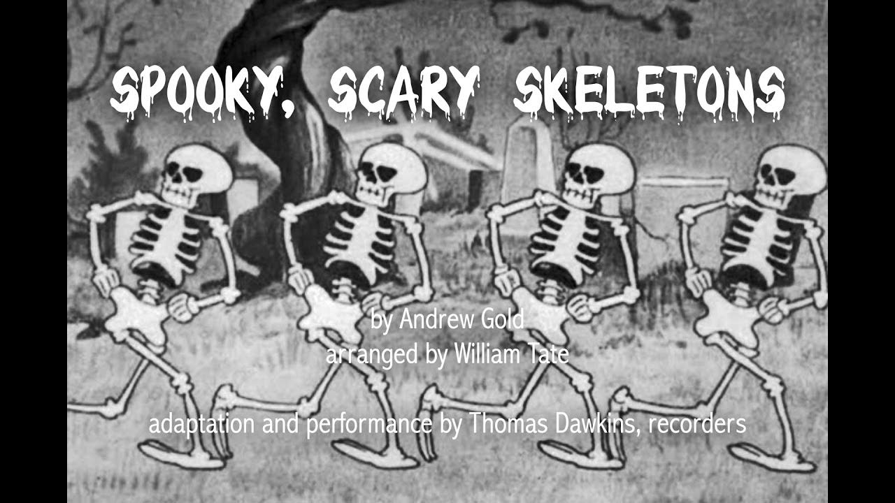 "Spooky, Scary Skeletons" (recorder quartet) - YouTube