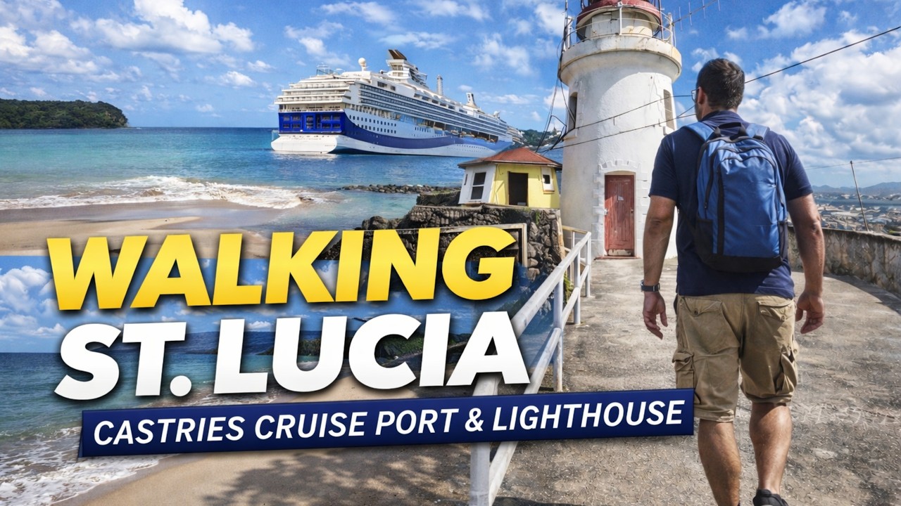 St. Lucia: Walk to Vigie Beach & Lighthouse from Castries Cruise Port ...
