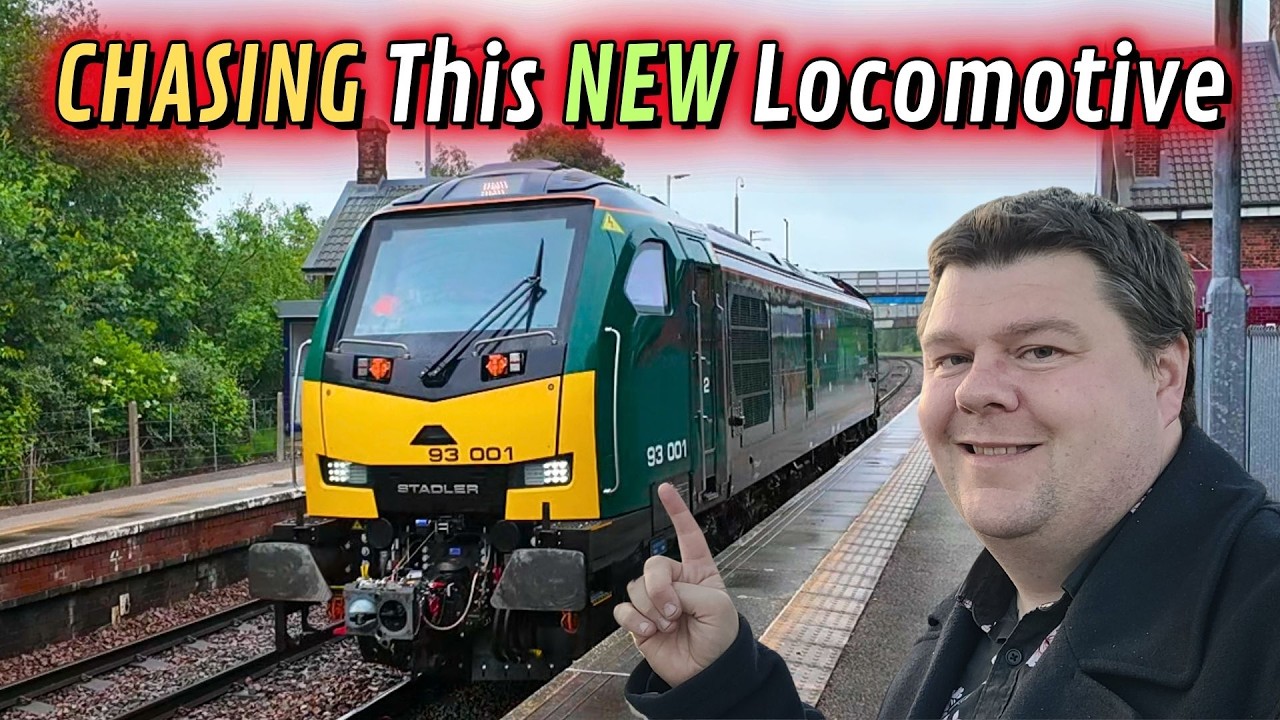 CHASING Britain's NEWEST and FIRST Tri-Mode Locomotive - YouTube