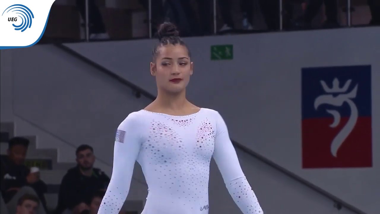 Marine BOYER (FRA) - 2019 Artistic Gymnastics Europeans, floor final ...
