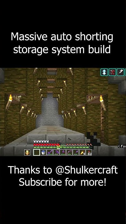 Minecraft Massive Auto Sorting Storage System Build || Thanks to ...