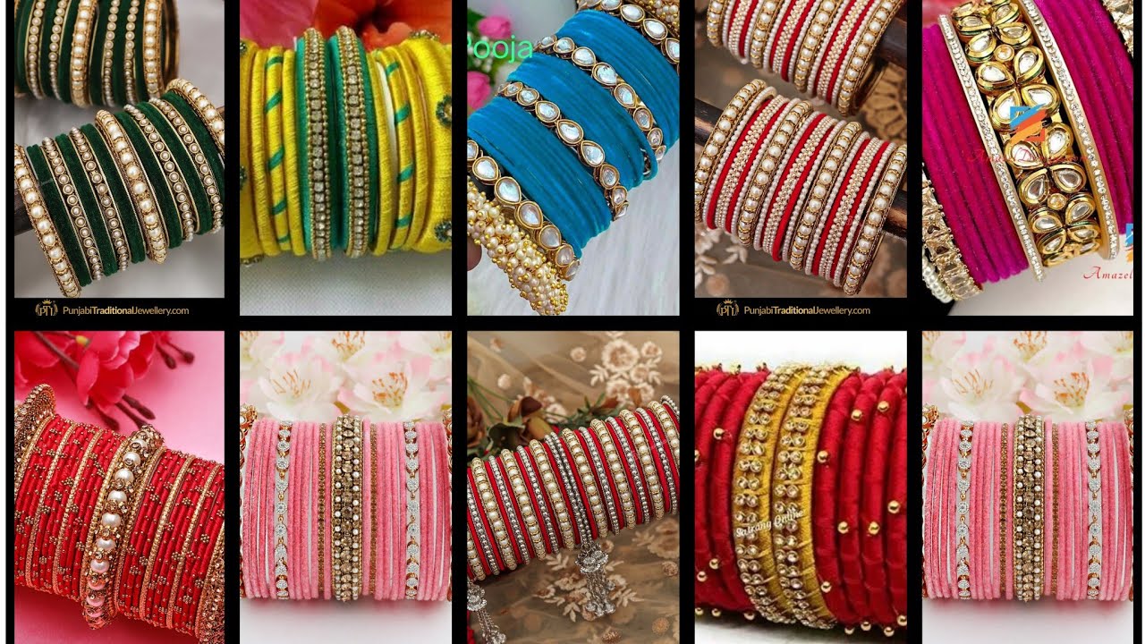 latest bangle set design/stylish chudi set design #fashion #chudi# ...