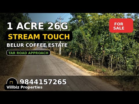 Belur Coffee Plantation for Sale 1 Acre 26G | Year Round Stream | Belur ...