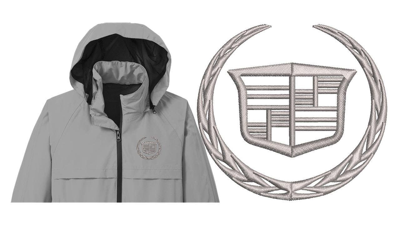 Cadillac Embroidery logo for Jacket. - YouTube