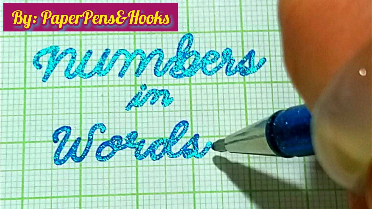 Cursive Writing - How to Write Numbers In Words | Cursive for Beginners ...