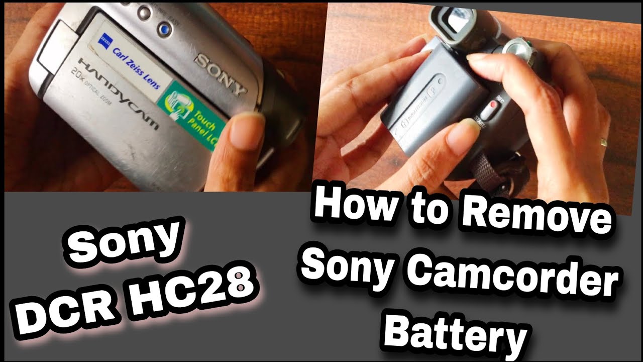 How To Remove Sony Camcorder Battery | How to remove battery from Sony ...