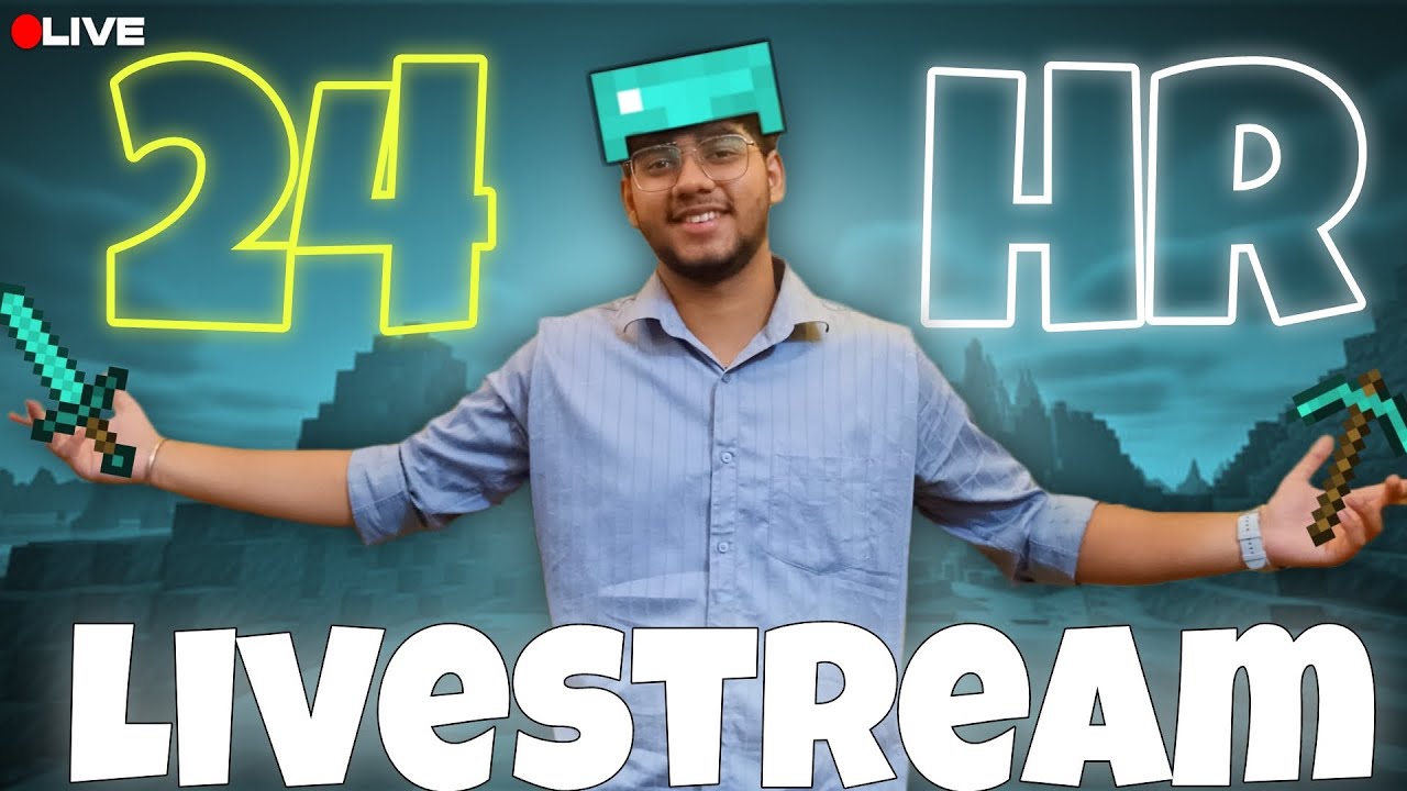 FINALE-24HOUR NON-STOP MINECRAFT STREAM |GAMERZZARYAN - YouTube