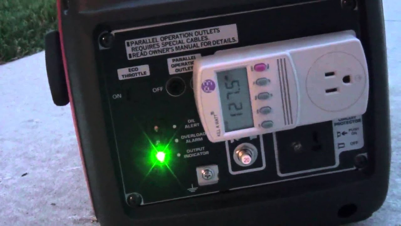 Honda Eu2000i Generator Voltage Drop Testing - YouTube