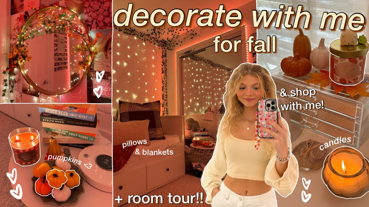FALL ROOM MAKEOVER: decorate & shop with me!! + ROOM TOUR 2022 - YouTube