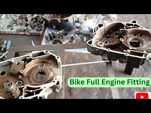 Glamour Bike Full Engine Fitting | Glamour Engine Fitting - YouTube