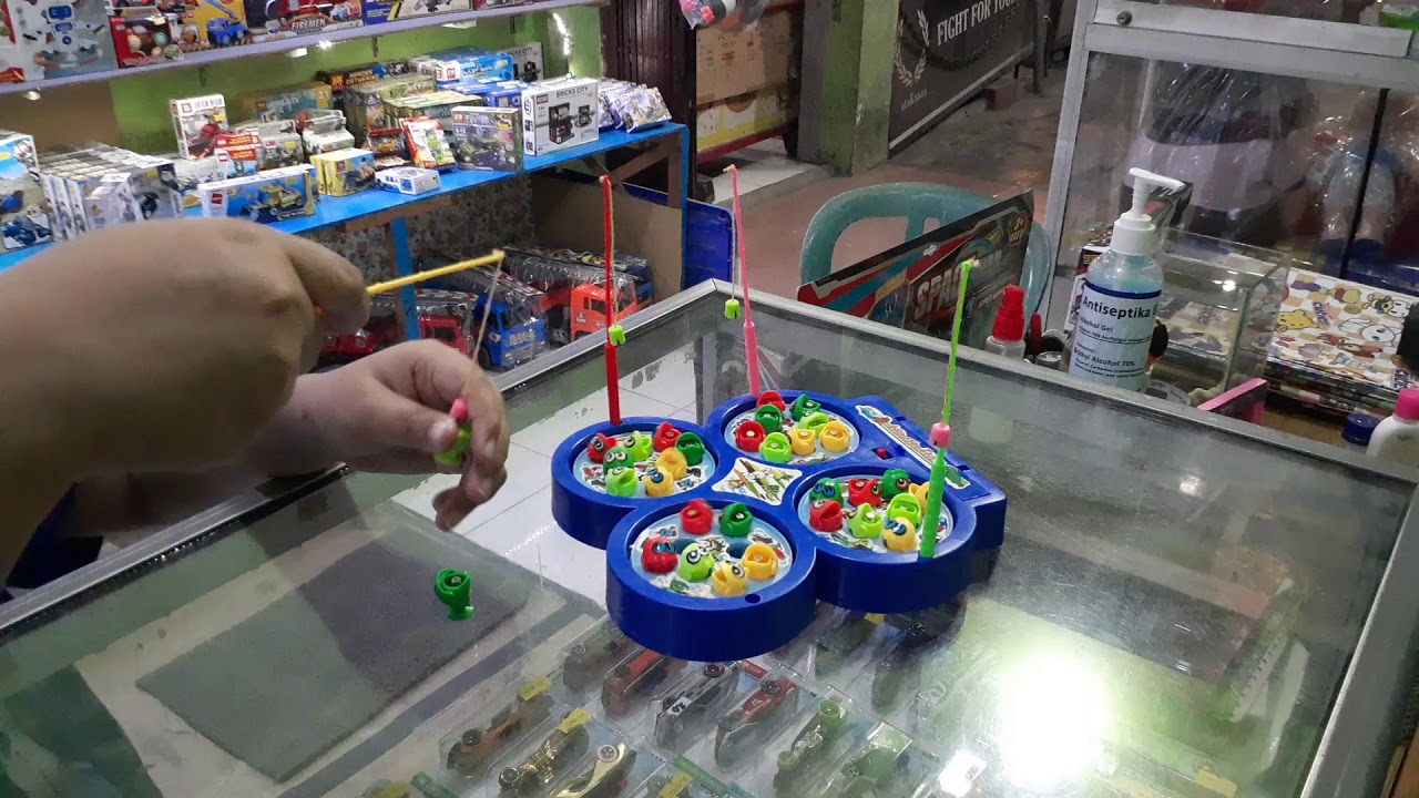 Mainan new catching game pancing magnet - YouTube