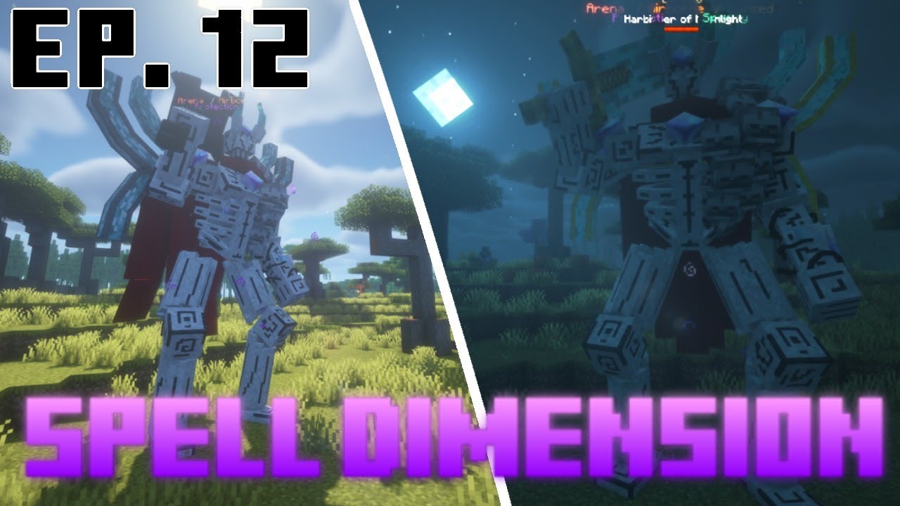 This battle took all day... | Minecraft Spell Dimension Ep. 12 - YouTube