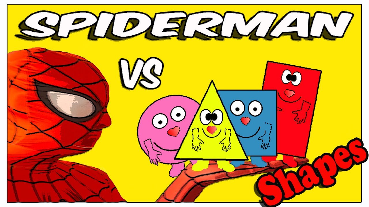 The Shapes | VIVASHAPES | Spiderman Vs The Shapes | Super Hero's In ...