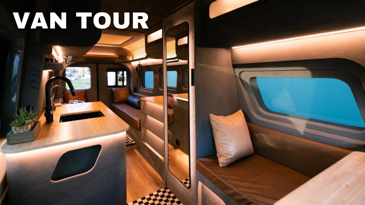 MODERN VAN TOUR | Design So Perfect, It Looks Like a RENDERING ...