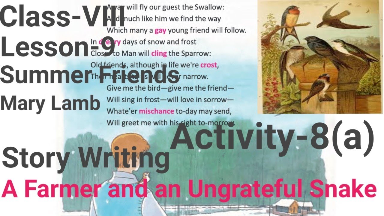 Story Writing/A Farmer and an Ungrateful Snake/Class 8/Lesson 9 ...