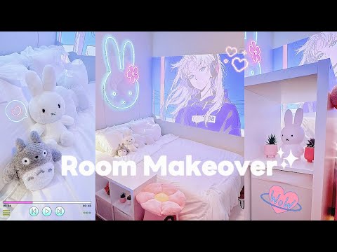 Room Makeover 🌸✨ Miffy, Amazon, Ikea, Pinterest Inspired, Aesthetic Desk Setup, Stationery Unboxing