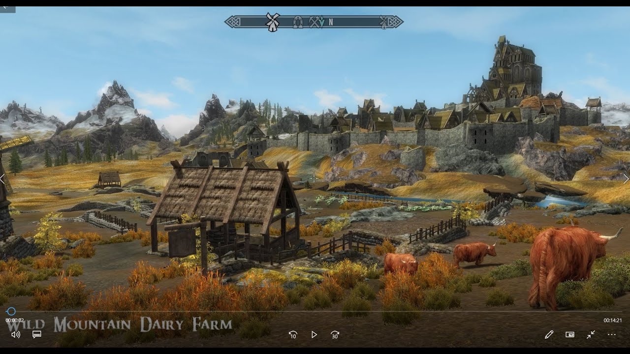 Wild Mountain Dairy Farm - Skyrim House/Business Mod - YouTube