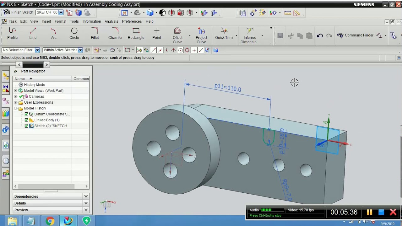 How to use Wave Geometry link in #SIEMENS #UGNX - YouTube