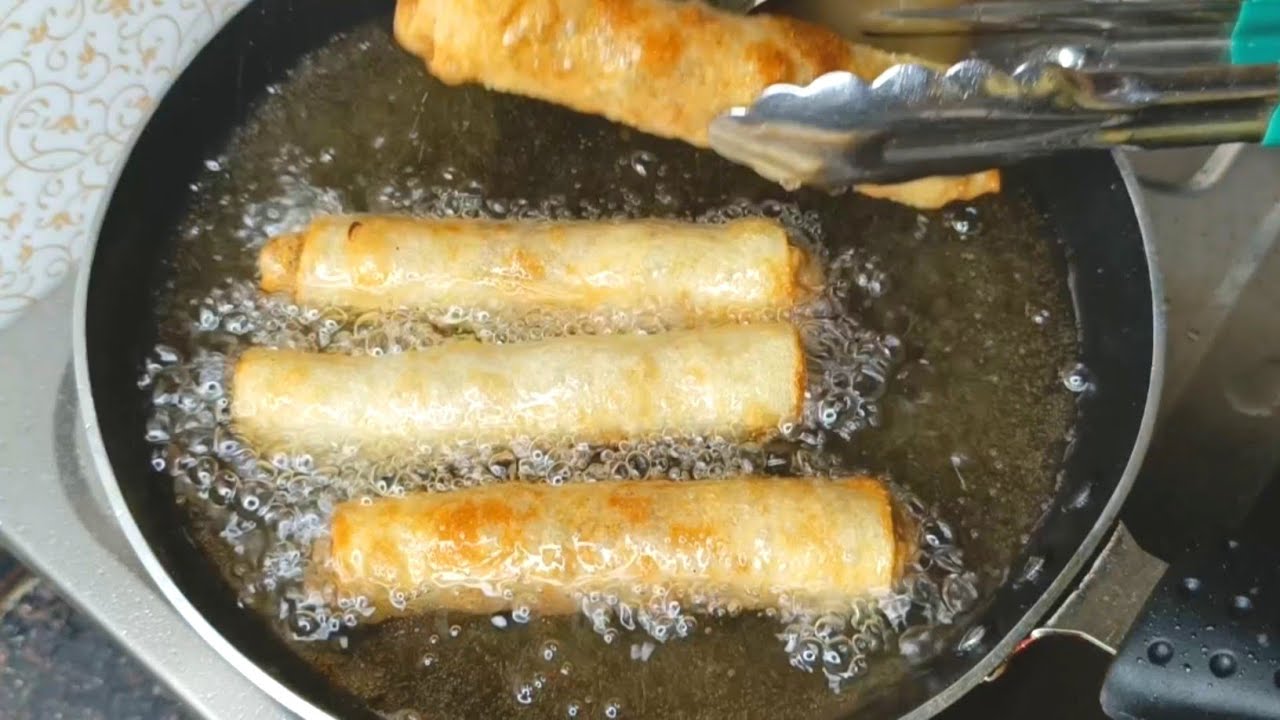 home-made vegetable spring roll | how to make vegetable spring rolls ...
