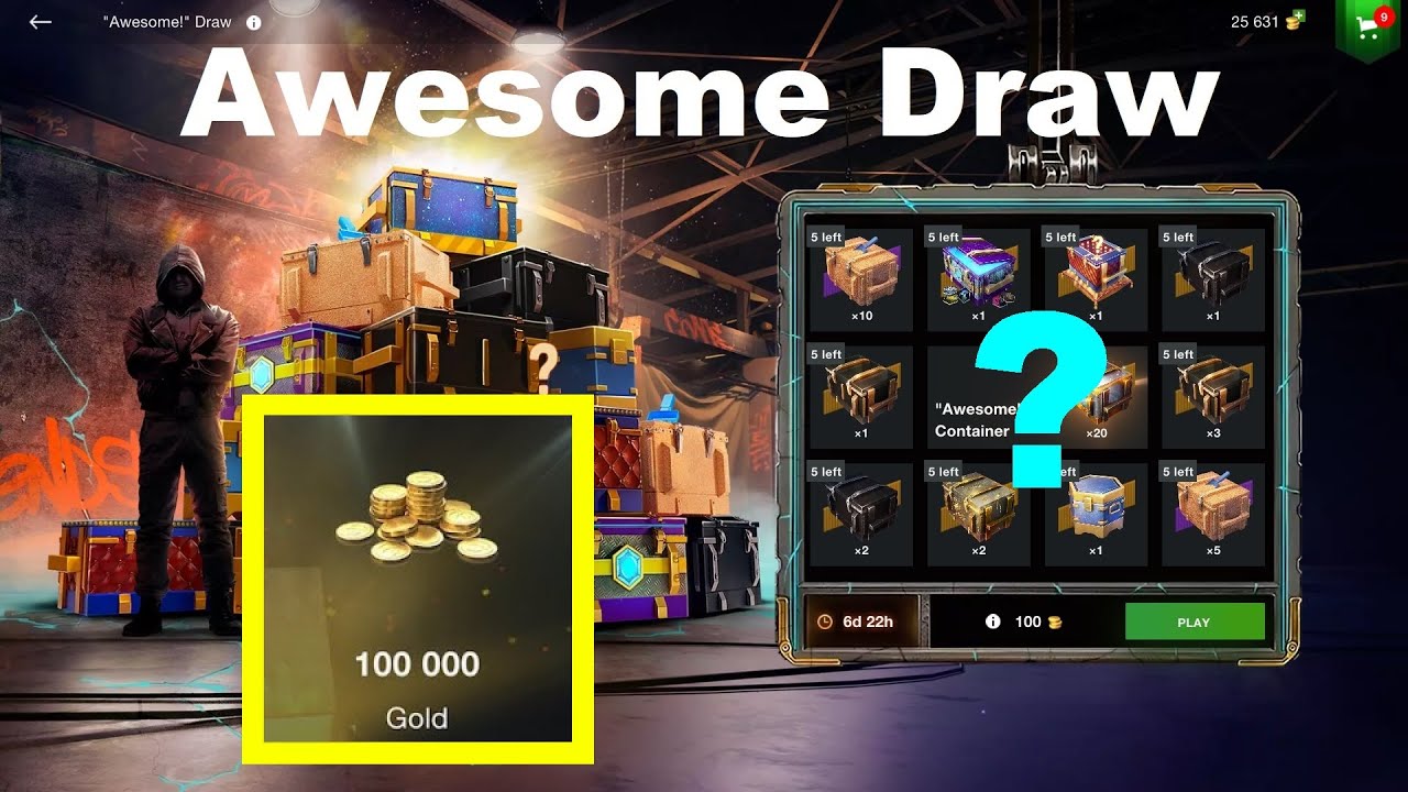 Awesome Draw WoT Blitz - LOT GOLD from the First Spin!!! Hunt for ...