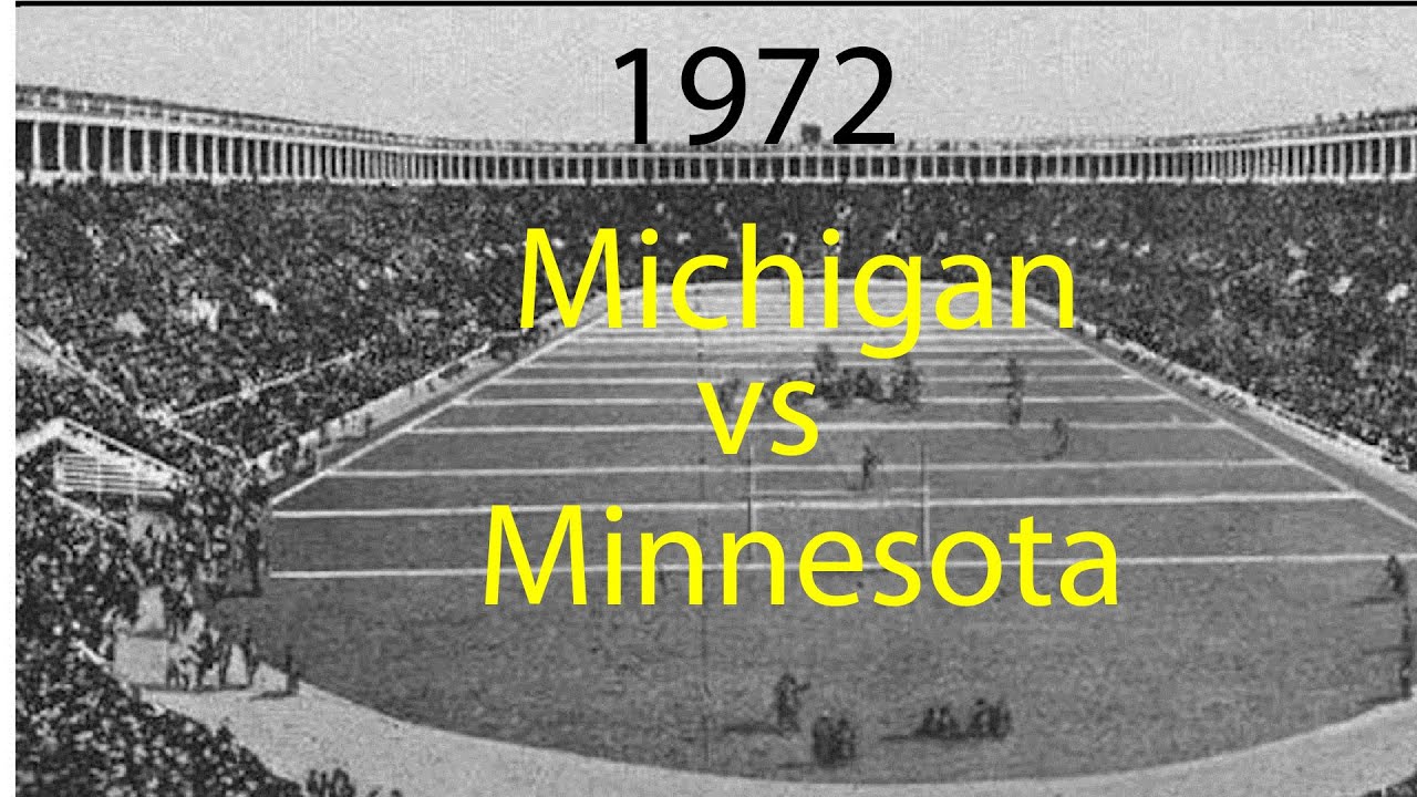 1972 Minnesota @ Michigan; College Football - YouTube