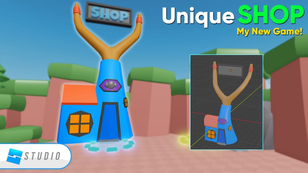 Lets Build a UNIQUE Shop For My New Game! (Roblox) - YouTube