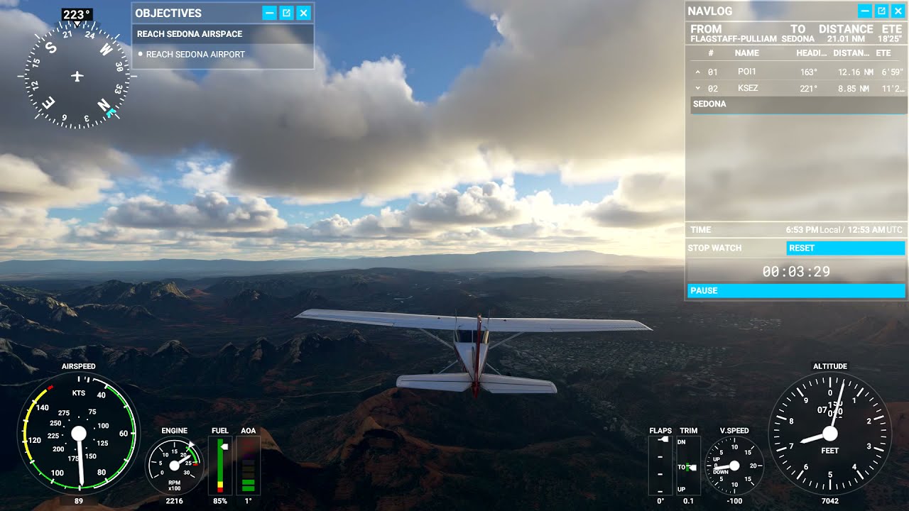 Microsoft Flight Simulator landing objectives - YouTube