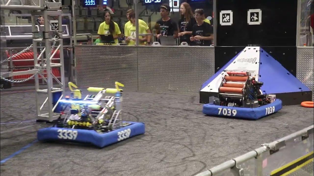 FRC BumbleB 3339 Clean Robot Video | 2024 Israeli Off-season #2 Q35 - YouTube