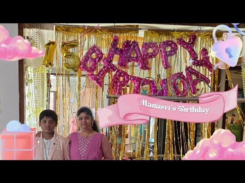 Manasvi's Birthday || Celebration 🎉🎊 || M² Magic - YouTube