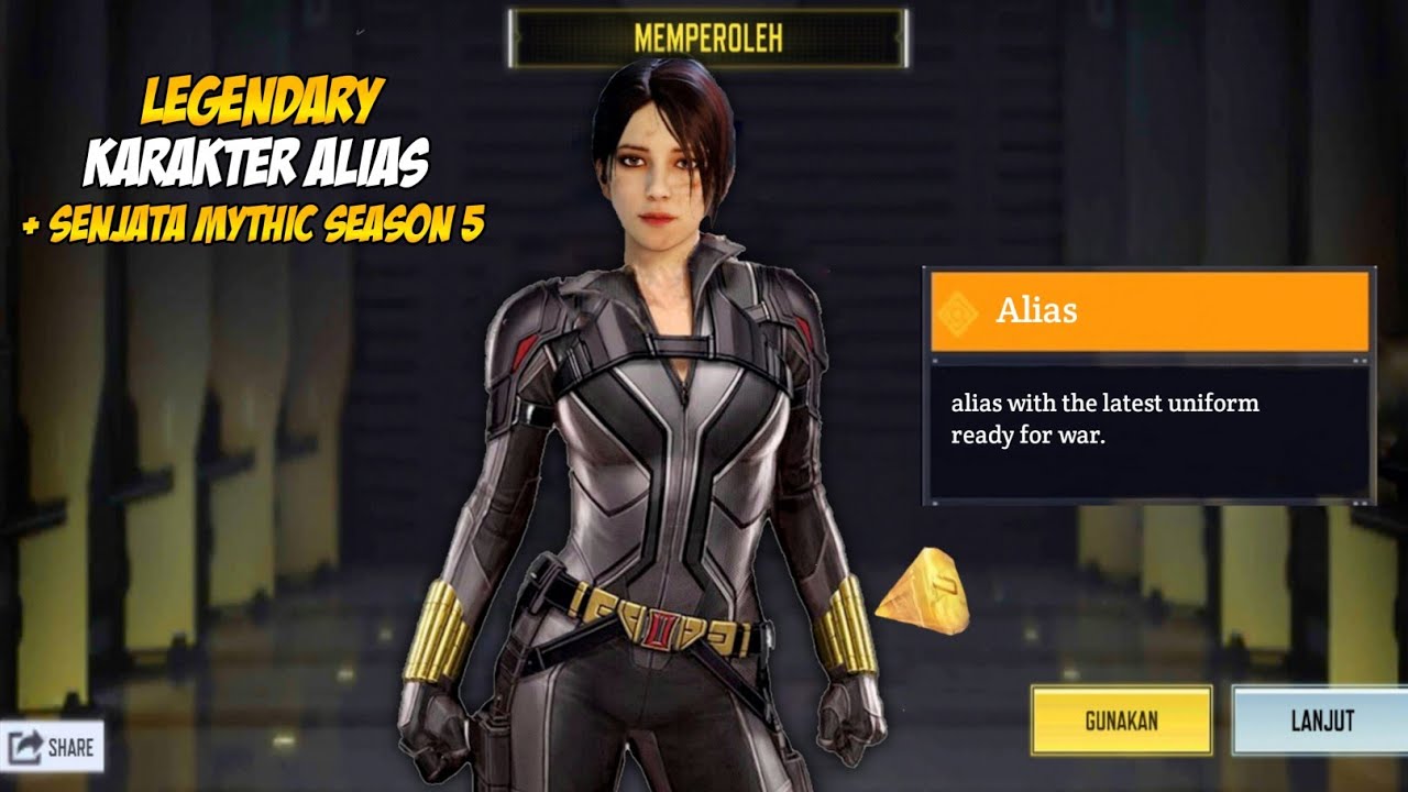 Season 5 codm | legendary karakter alias + senjata mythic dan legendary ...