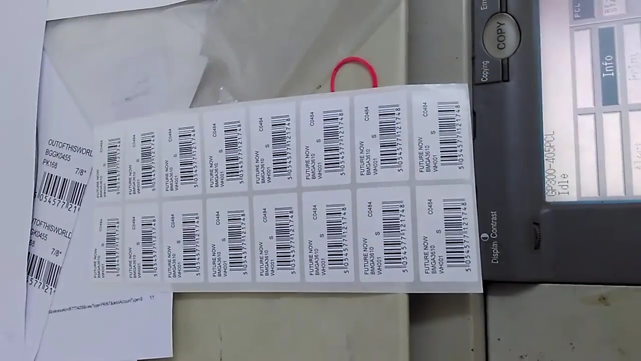 xerox machine, Barcode sticker xerox / sticker printing by sun copier ...
