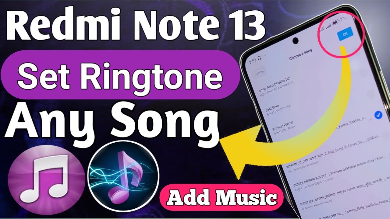 Redmi note 13 set Ringtone Any song // Ringtone settings - YouTube