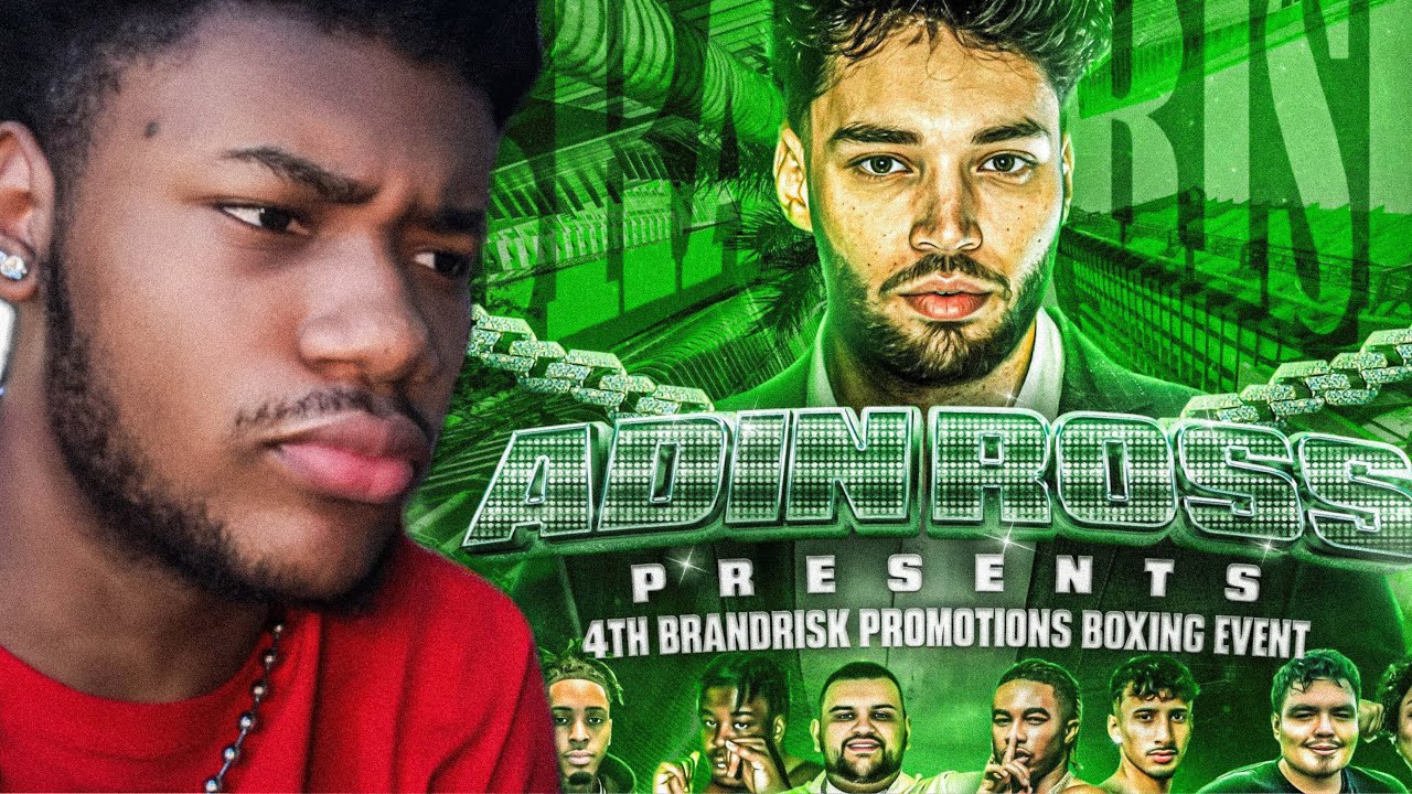 GuddaE Reacts To Adin Ross Full Boxing Event Stream 2025! - YouTube