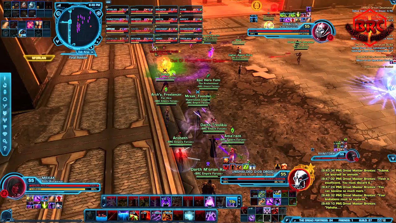 SWTOR Dread Master Brontes [Dread Fortress HM 16] by BRC Empire Forces ...