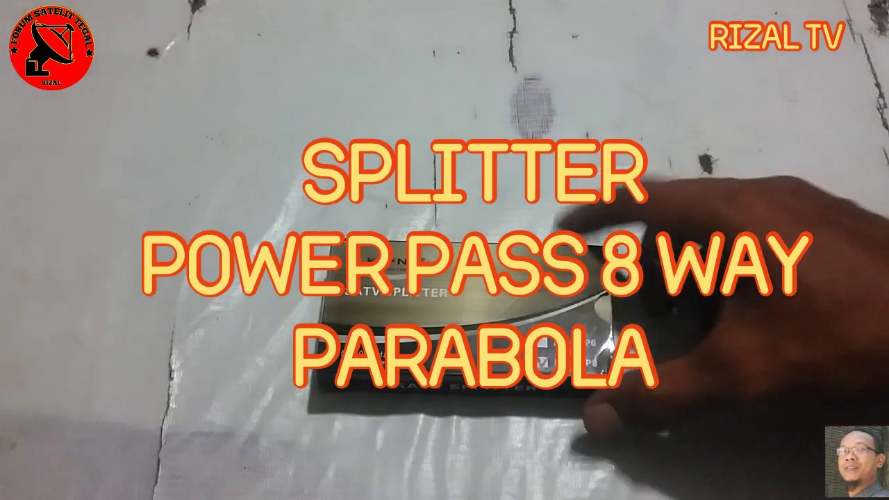 Splitter power pass 8 way parabola - YouTube