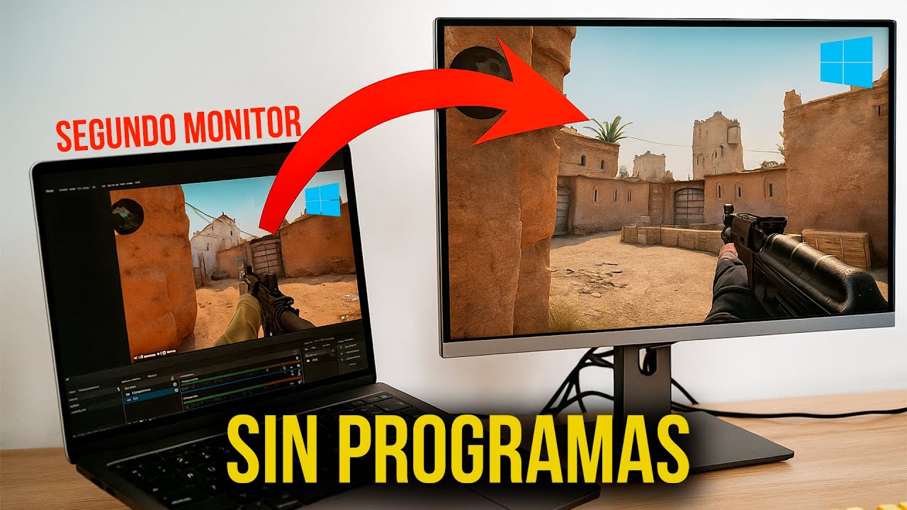 USA TU LAPTOP COMO SEGUNDO MONITOR DE TU PC ️ | GRATIS Y SIN PROGRAMAS ...
