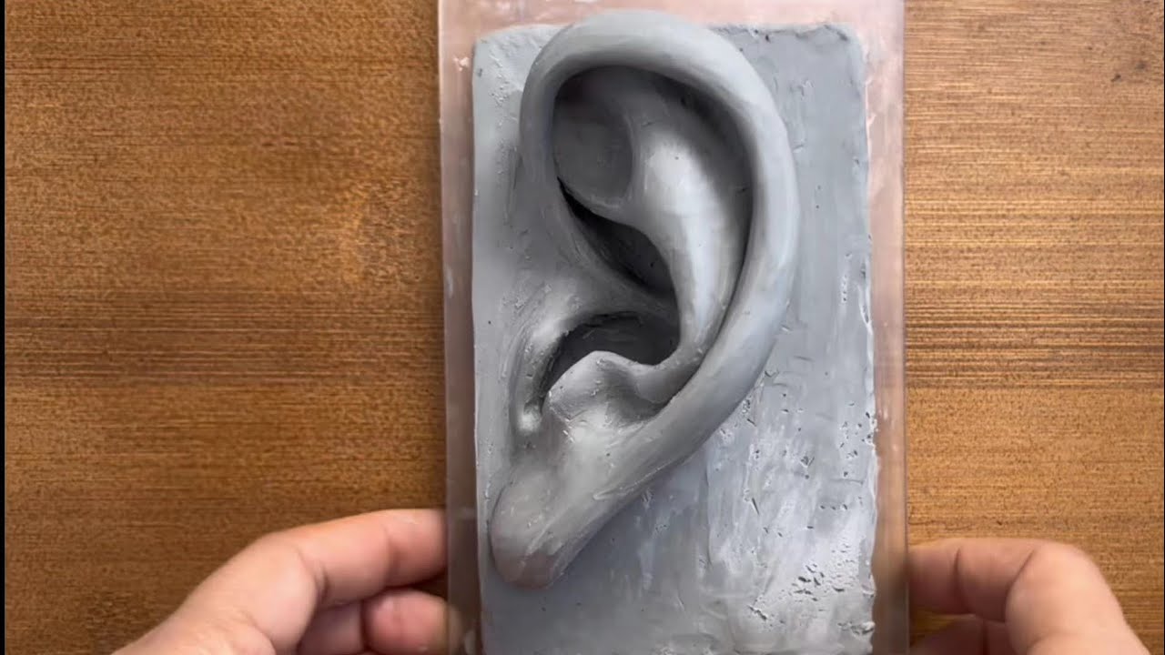 如何做一只耳朵 how to make a ear with clay - YouTube