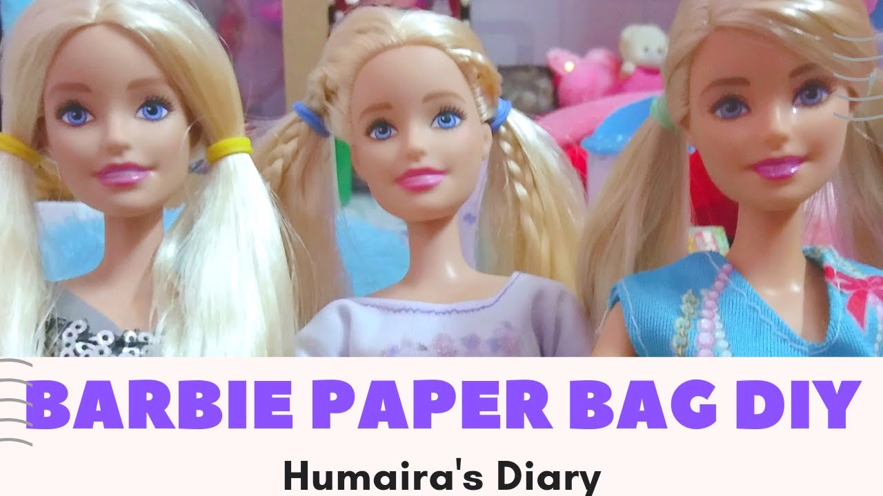 HOW TO MAKE EASY BARBIE'S SHOPPING PAPER BAG. (VERY EASY) - YouTube