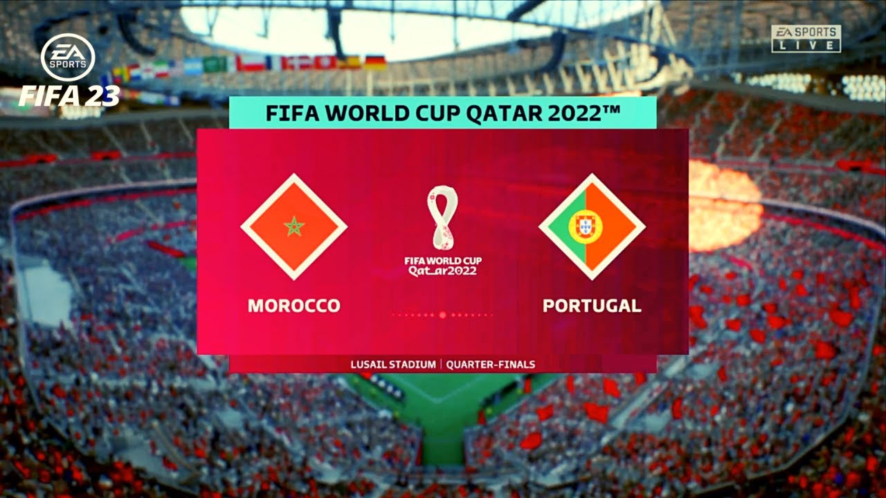 FIFA 23 - Morocco VS Portugal | World Cup Qatar 2022 | Quarter-finals ...