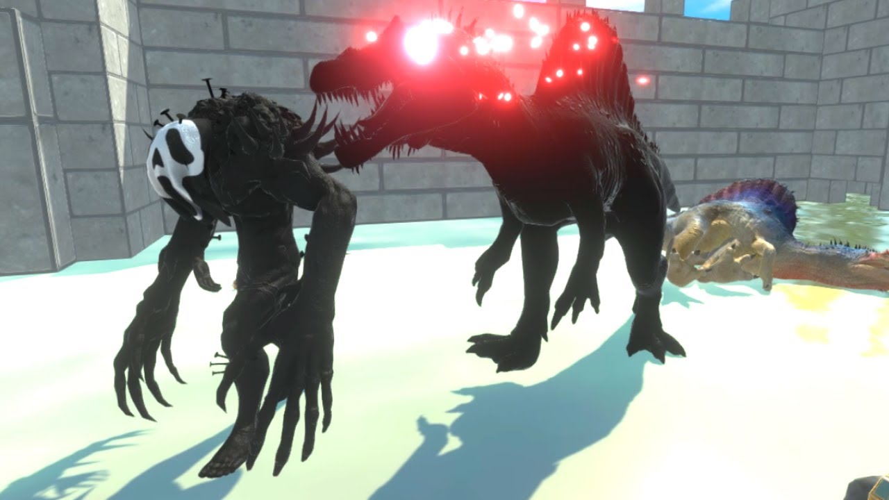 GHOST SCOURGE + BLACK SPINOSAUR ARE CHALLENGED BY C. DINOS + PRIMATES ...