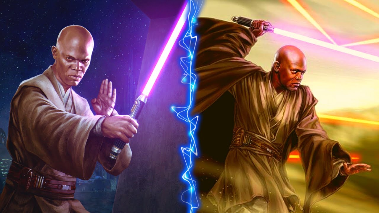 POR QUE O SABRE DE LUZ DE MACE WINDU ERA ROXO? - YouTube